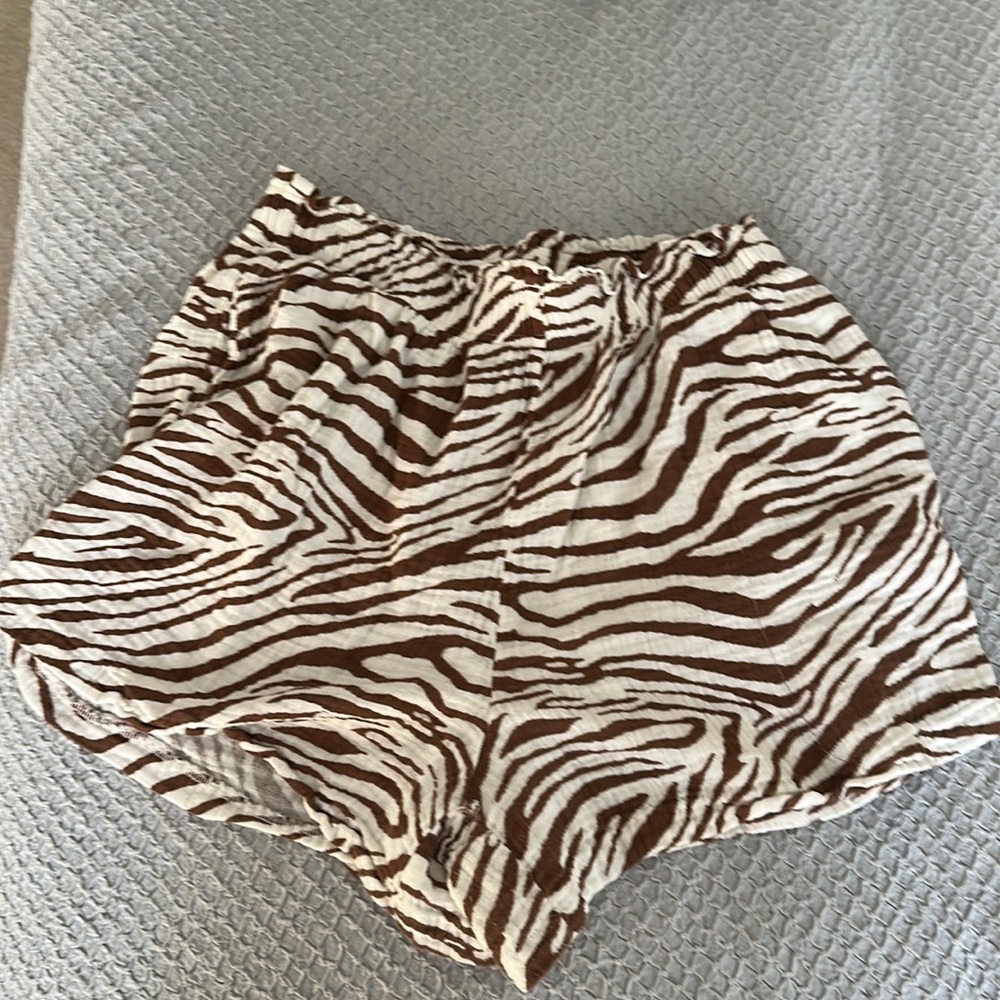 Brown Zebra Print Matching Set - Gem